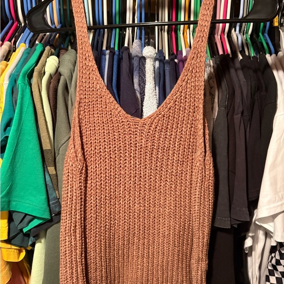moon & madison | Tops | Moon Madison Rust Knit Tank | Poshmark